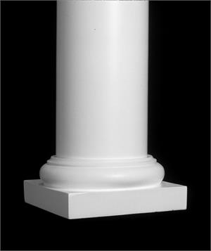 Tuscan Cap and Base for Round No-Taper Permacast Columns